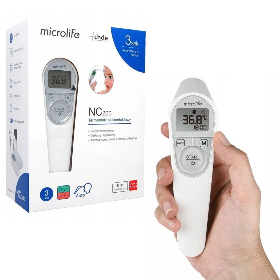 Kontaktivaba digitaalne termomeeter Microlife NC 200 | Ortoteka
